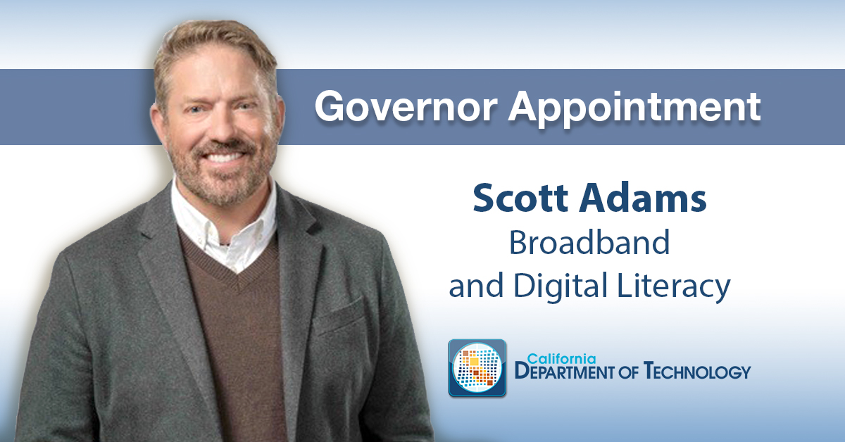 Scott Adams Appointed to Head State Broadband Efforts - Newsroom